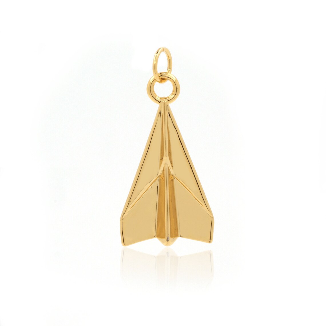 Paper Airplane Pendant, Gold-plated Paper Airplane Pendant,airplane ...