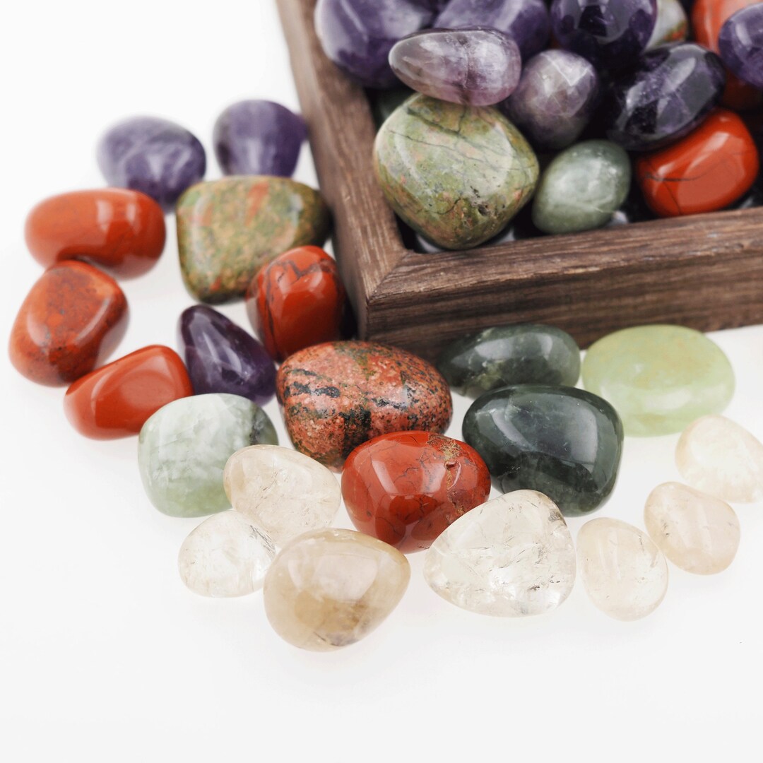 Various Polished Natural Stones With Metaphysical Healing Effects ...