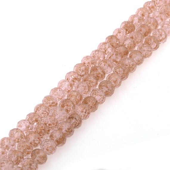 50 Pieces Abacus Beads Murano Glass Beads Gold Foil Glass - Etsy