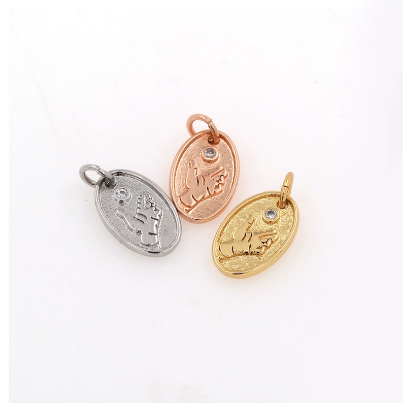 Oval Pendant, Oval Hand Pendant, 18k Gold Filled Hold Pendant ...