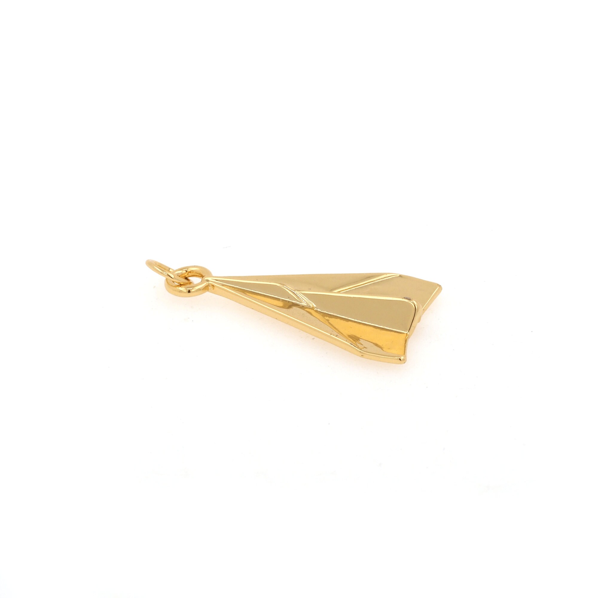 Paper Airplane Pendant, Gold-plated Paper Airplane Pendant,airplane ...