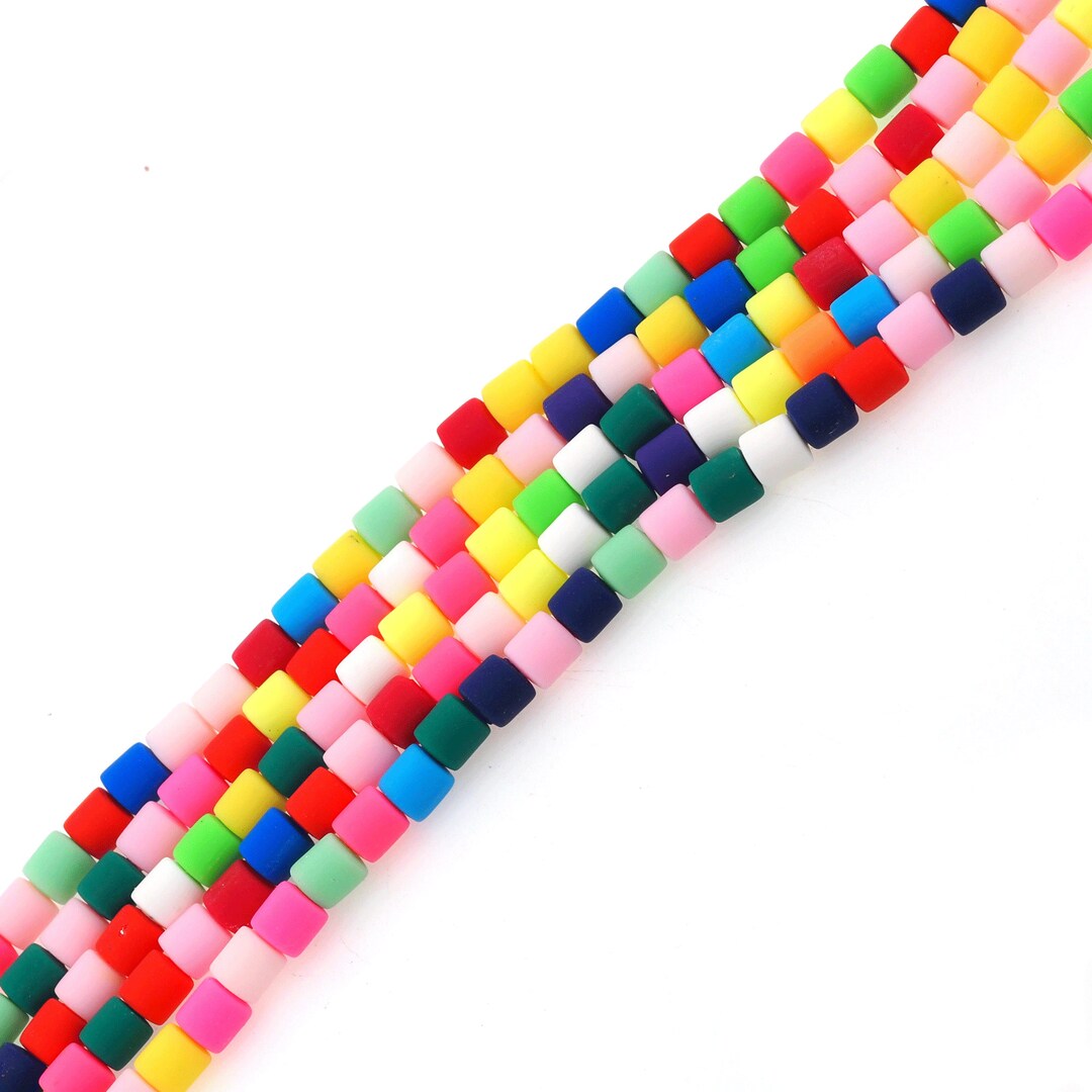 Cylindrical Clay Beads,polymer Clay Beads,gorgeous Clay Beads,beautiful ...