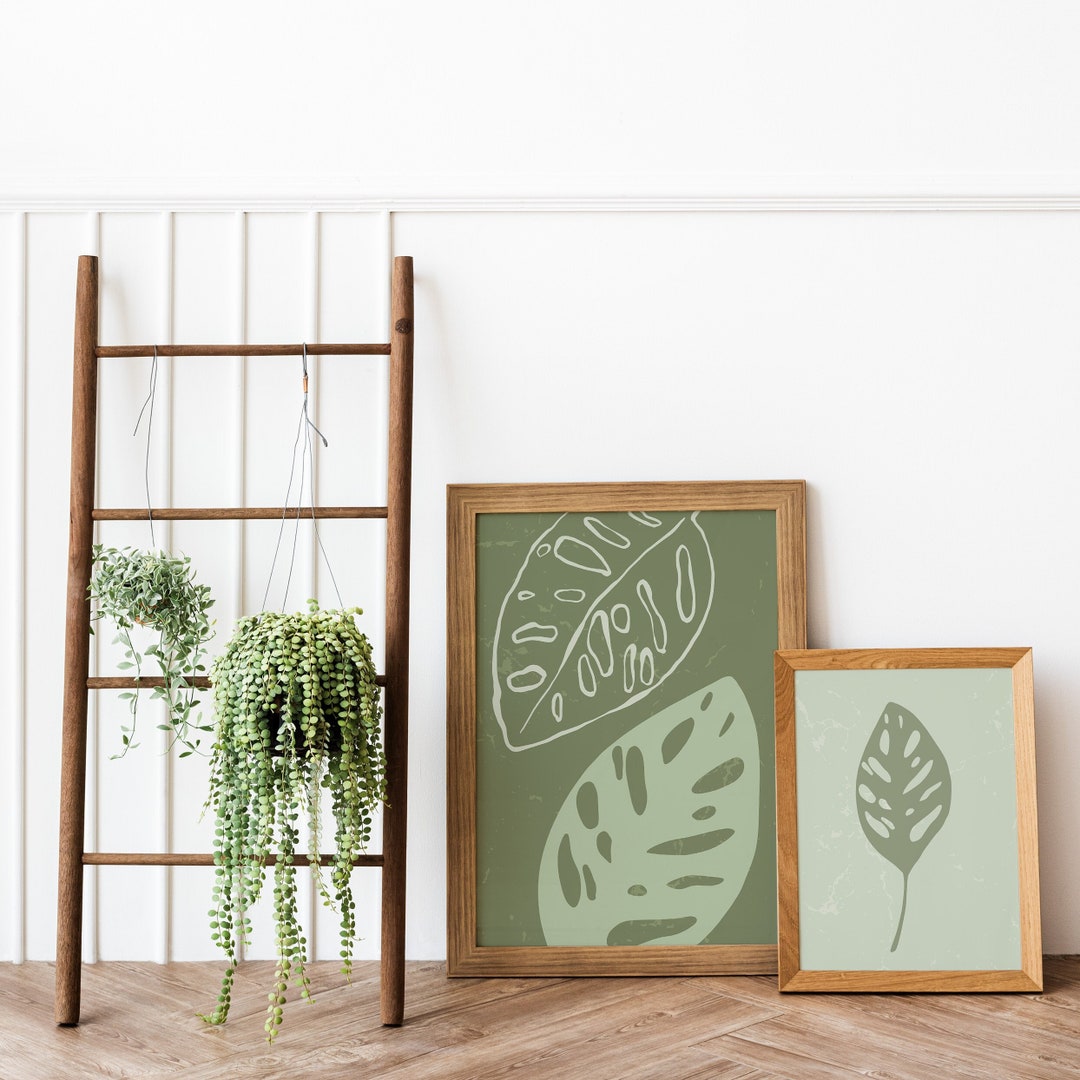 Sage Green Two Piece Wall Art Dorm Decor for College Girls Poster Sets ...