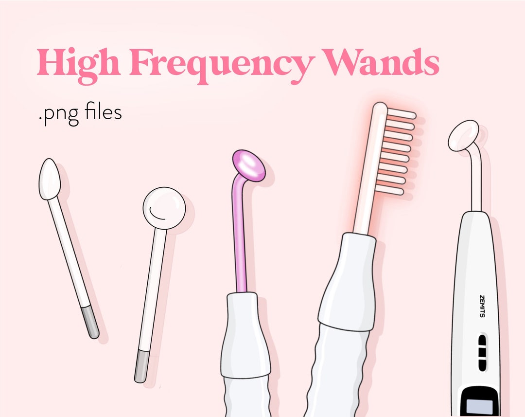 High Frequency Wands Digital Illustration Clipart for - Etsy