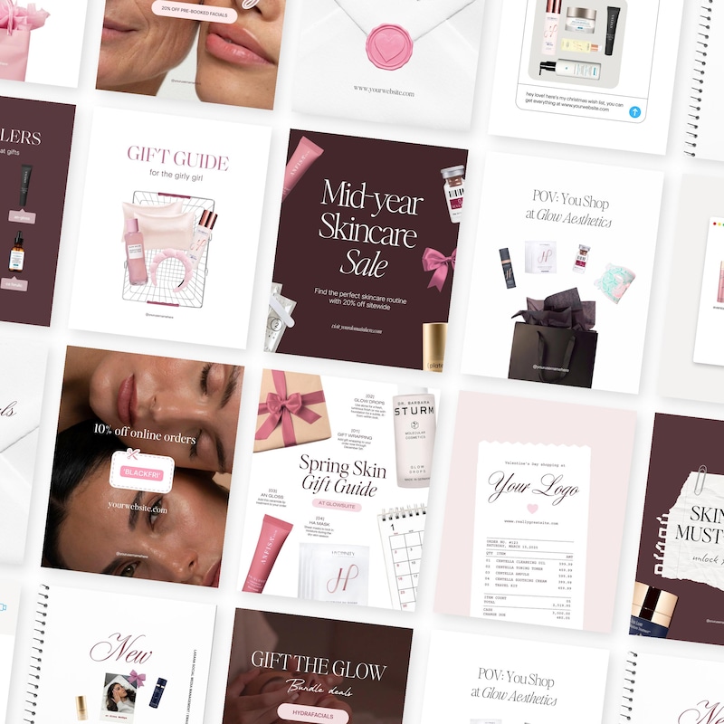Canva Template Esthetics - Etsy