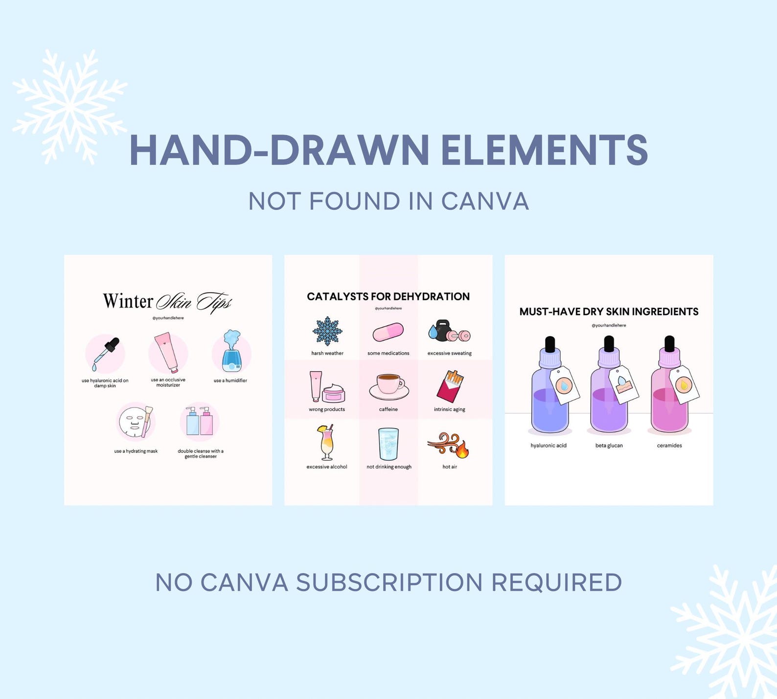 ESTHETICIAN Winter Dehydration Cold Weather Dry Skin Post Template Pack ...