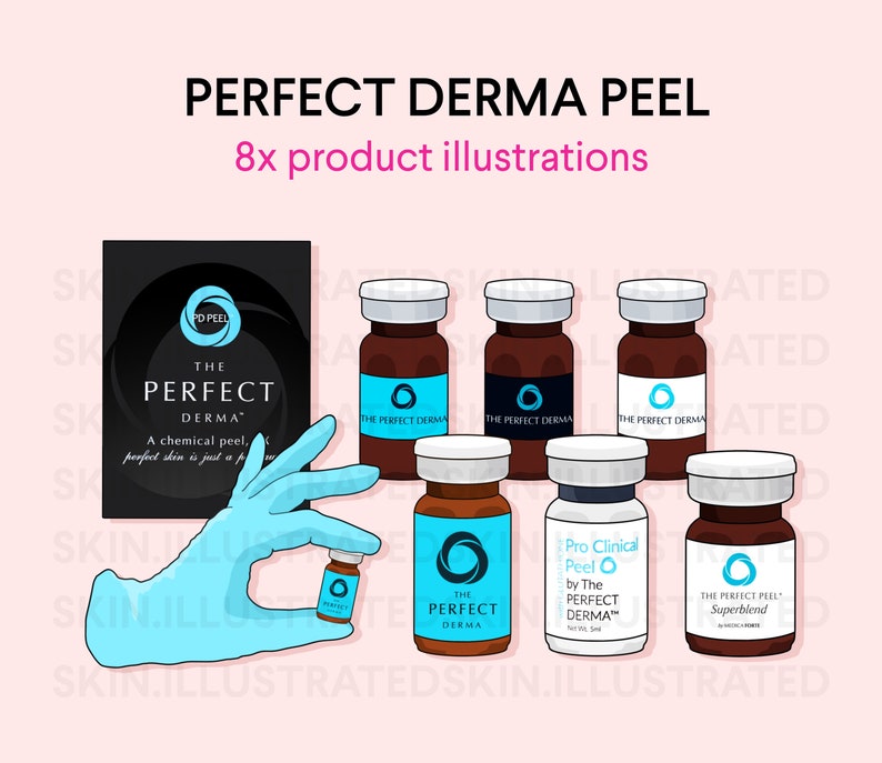 Perfect Derma Peel Illustration Pack - Etsy