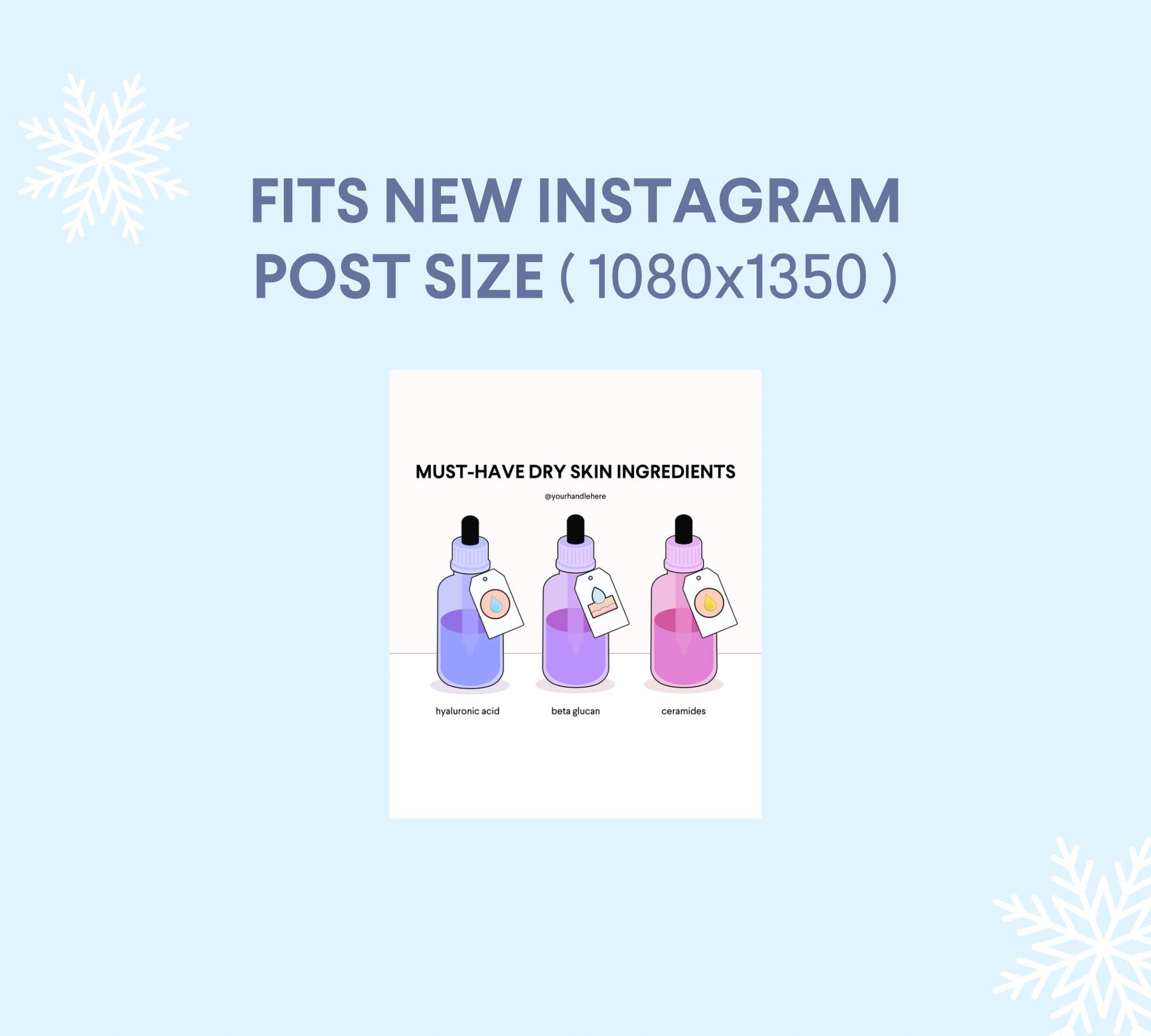 ESTHETICIAN Winter Dehydration Cold Weather Dry Skin Post Template Pack ...