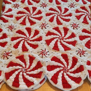 Homemade Crochet Peppermint Afghan - Etsy