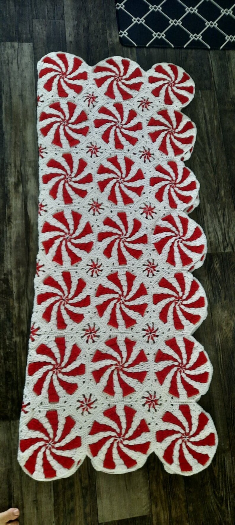 Homemade Crochet Peppermint Afghan - Etsy