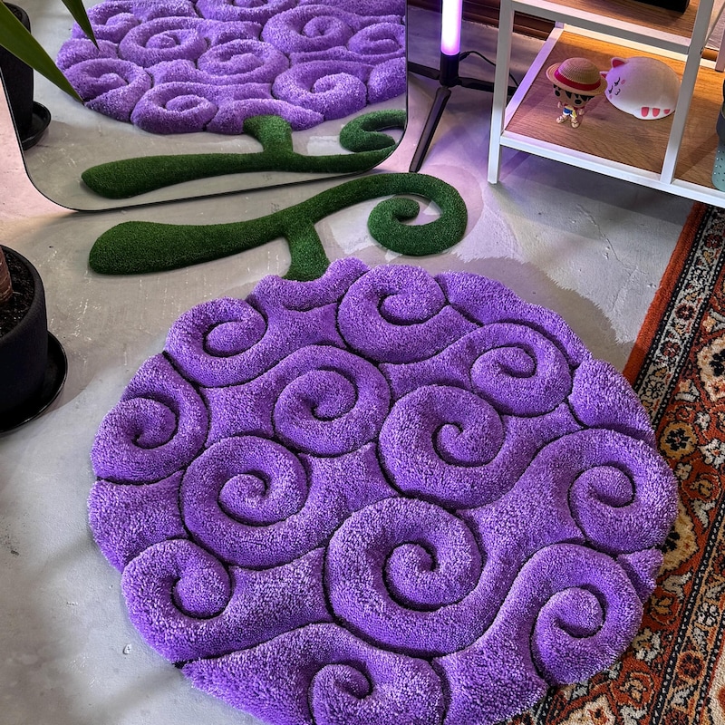 Fluffy Anime Tufted Rug - Etsy