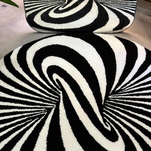 Optical Illusion Tufted Rug, Mysterious Rug, Living Room Floor Mat ...