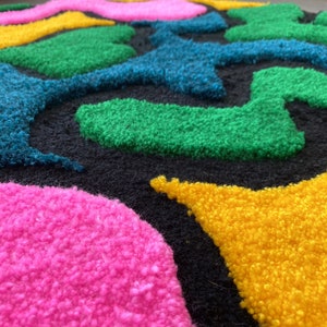 Tufted 3D Rug Modern Funny Rug Bedroom Rug Aesthetic Rug - Etsy