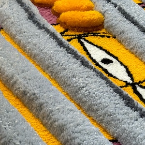 Tufted Cartoon 3D Rug, Wall Decor Rug, Handmade Floor Art, Gift for ...