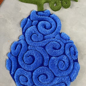 Devil Fruit 3D Rug, Handcrafted Devil Fruit, Devil Fruit 3D Fluffy Rug ...