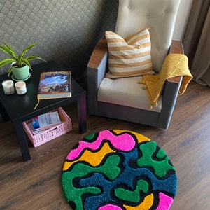 Tufted 3D Rug Modern Funny Rug Bedroom Rug Aesthetic Rug - Etsy