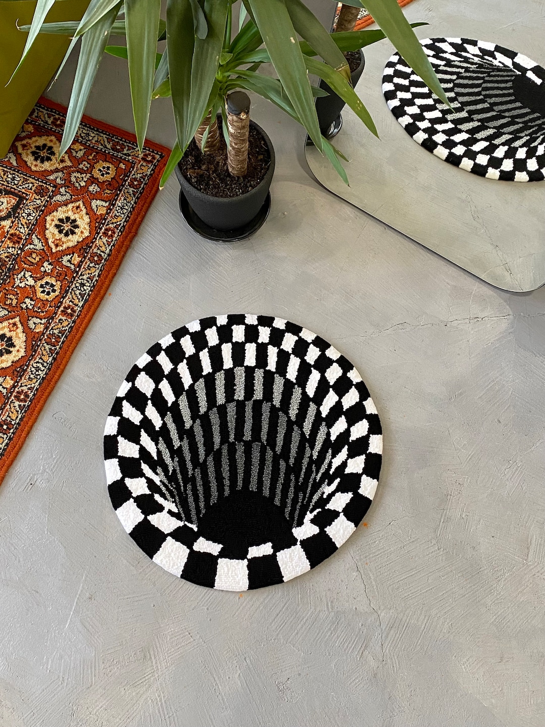 Black Hole 3D Area Rug, Optical Illusion Decor, Abstract Rug Gift ...