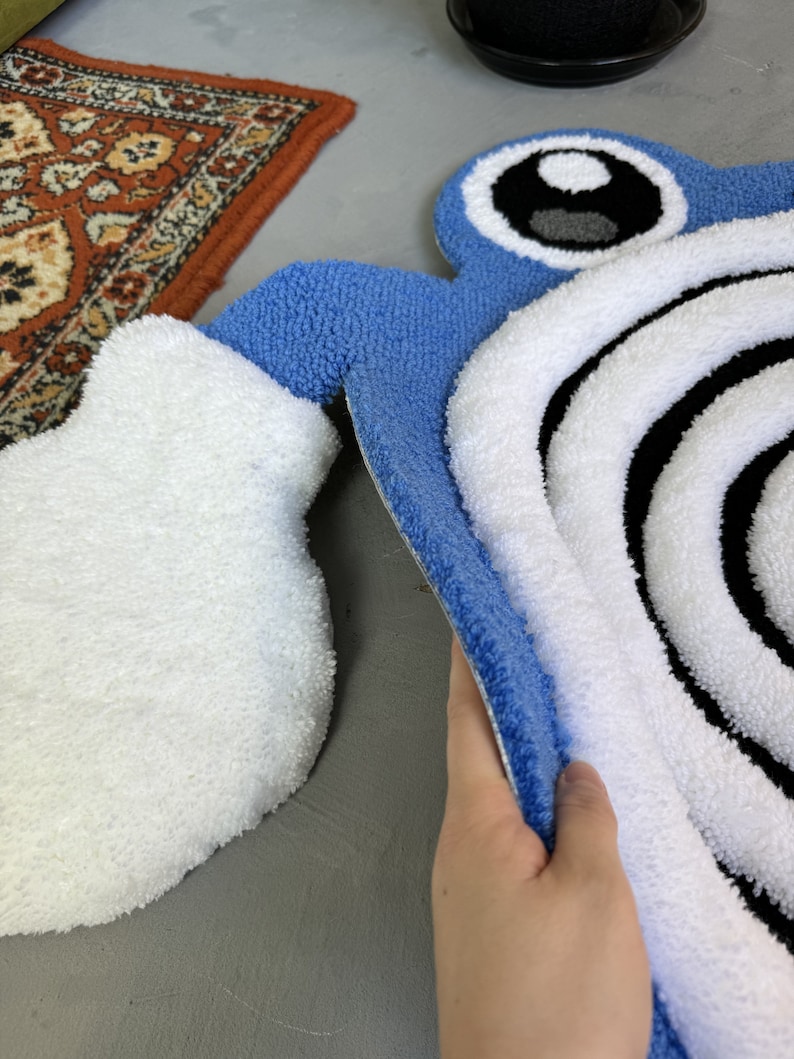 Tufted Fluffy Rug, Soft Tufted Area Rug, Floor Art, Unique Personalized ...