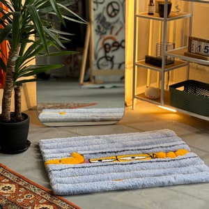 Tufted Cartoon 3D Rug, Wall Decor Rug, Handmade Floor Art, Gift for ...