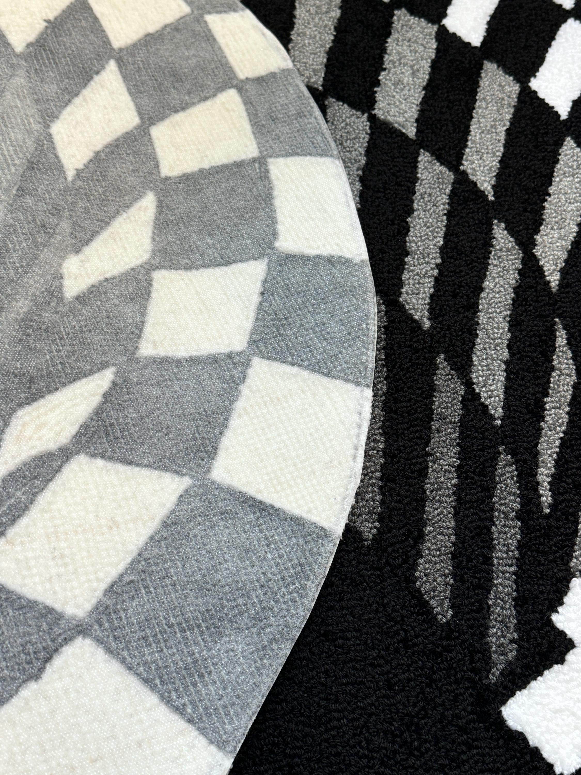 Optical Illusion Tufted Rug, Mysterious Rug, Living Room Floor Mat ...