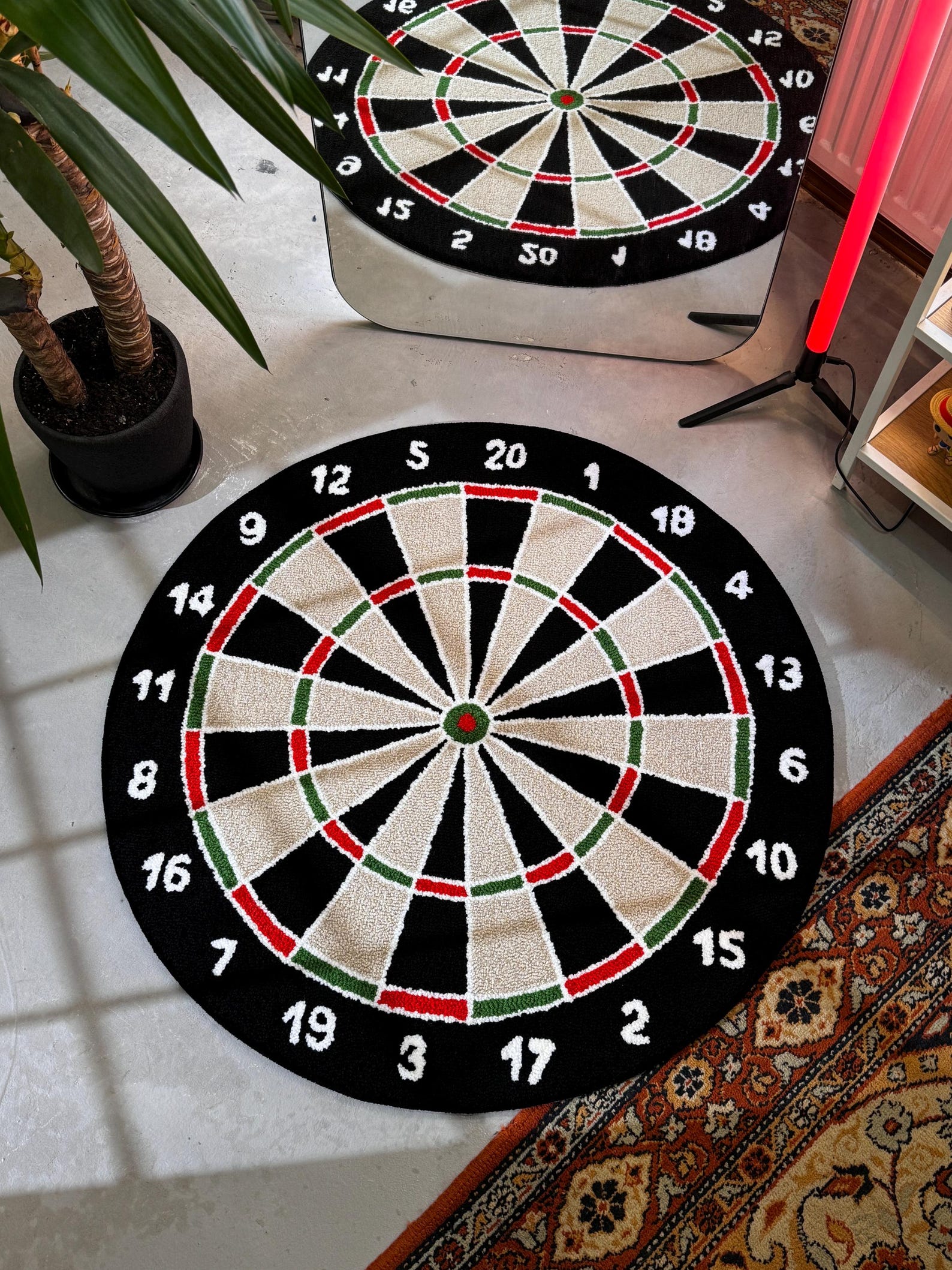 Dart Board Tufted Rug, Handmade Board Rug, Customized Rug, Game Room ...