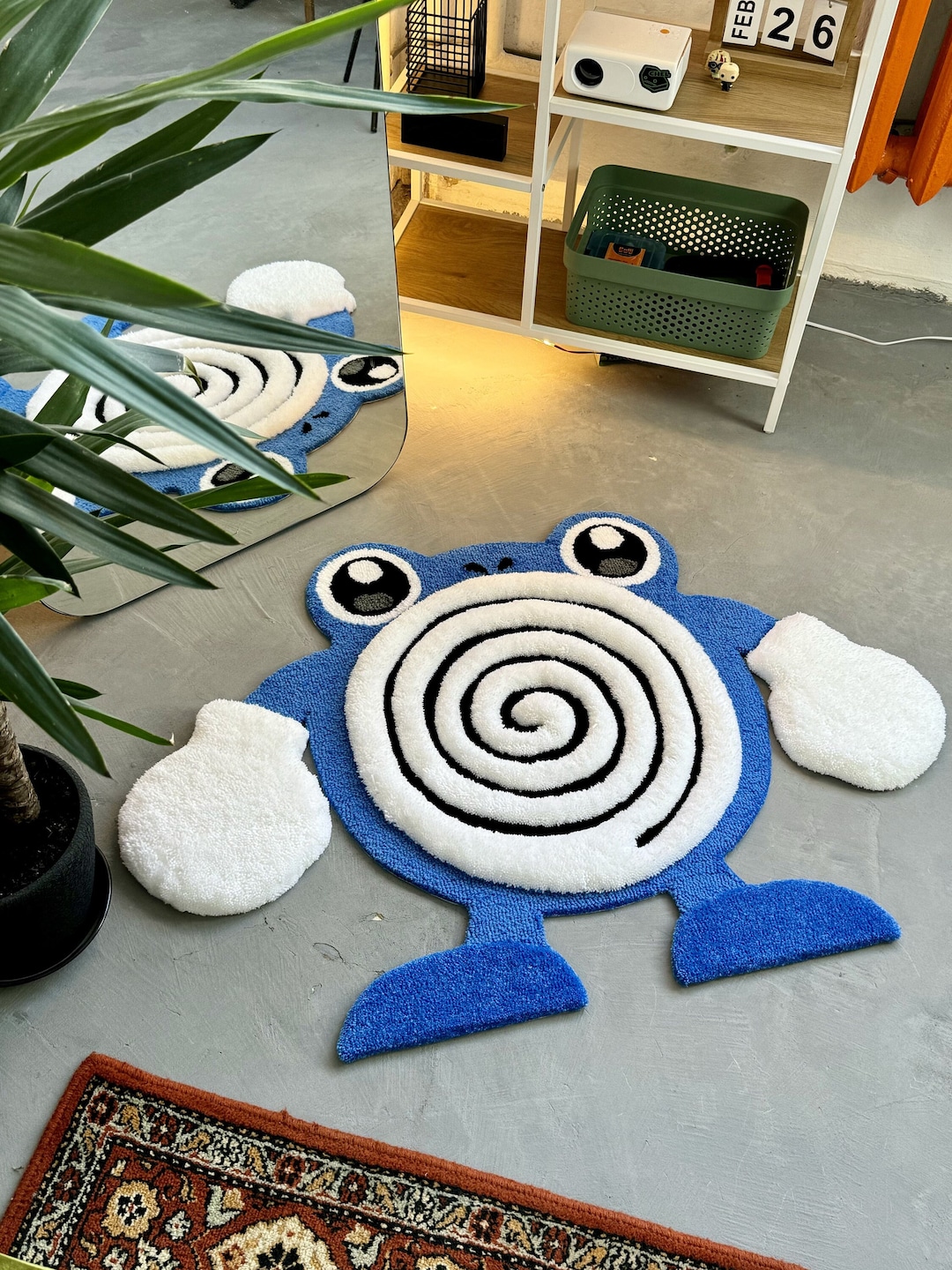 Tufted Fluffy Rug, Soft Tufted Area Rug, Floor Art, Unique Personalized ...