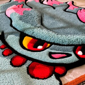 Tufted Anime Rug, Tufted Area Rug, Custom Anime Character Rug, Floor ...