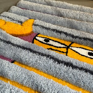 Tufted Cartoon 3D Rug, Wall Decor Rug, Handmade Floor Art, Gift for ...
