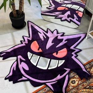 Tufted Anime Character Rug, Handmade Tufted Rug, Custom Rug, Unique ...