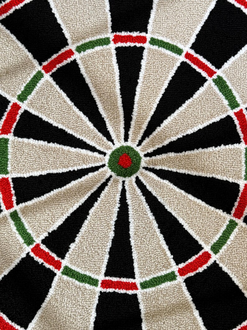 Dart Board Tufted Rug, Handmade Board Rug, Customized Rug, Game Room ...