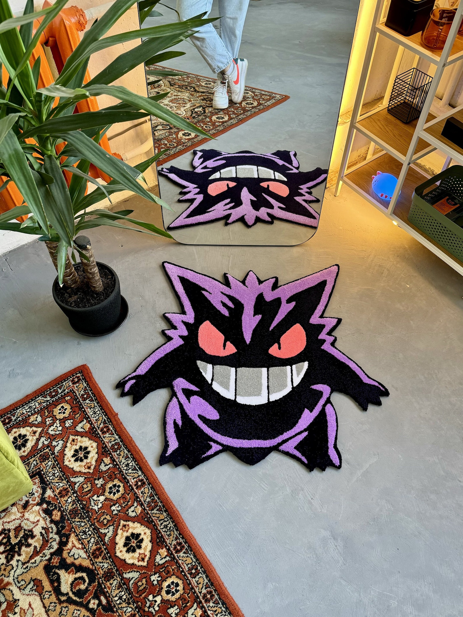 Tufted Anime Character Rug, Handmade Tufted Rug, Custom Rug, Unique ...