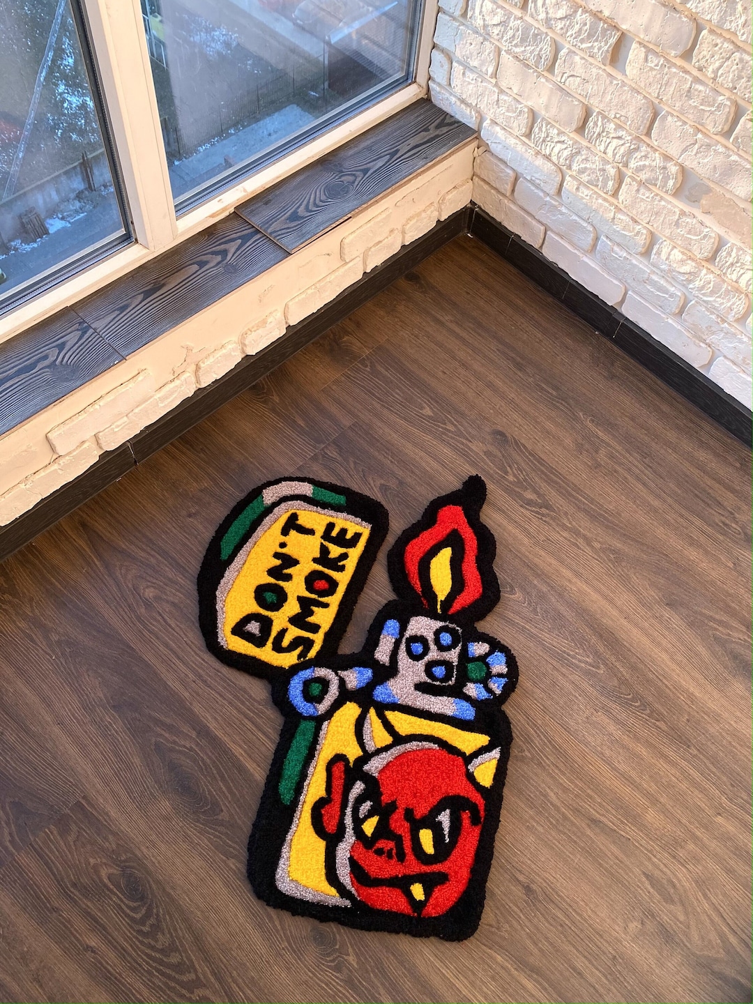 Tufted Lighter Anti-slip Rug, College Dorm Decor, Modern Bedroom Rug ...