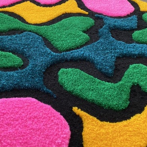 Tufted 3D Rug Modern Funny Rug Bedroom Rug Aesthetic Rug - Etsy