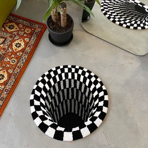 Black Hole 3D Area Rug, Optical Illusion Decor, Abstract Rug Gift ...
