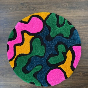 Tufted 3D Rug Modern Funny Rug Bedroom Rug Aesthetic Rug - Etsy