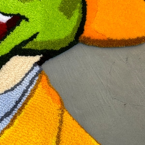 Tufted Movie Character 3D Rug, Stylish Rug, Handmade Floor Art, Suit ...