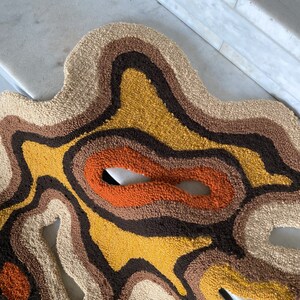 Abstract Shape Rug, Ready to Ship! Modern Rug, Pastel Rug, Bedroom Rug ...