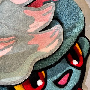 Tufted Anime Rug, Tufted Area Rug, Custom Anime Character Rug, Floor ...