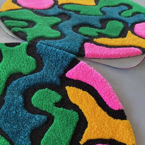 Tufted 3D Rug, Modern Funny Rug, Bedroom Rug, Aesthetic Rug, Cute Rug ...