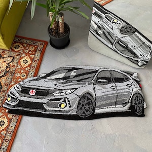 Tufted Car Non-slip Area Rug, Boys' Room Garage Living Room Decor ...