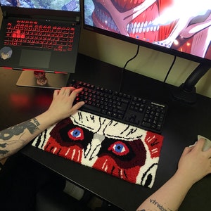 Keyboard Cartoon 3D Rug, Tufted Keyboard Rug, Custom Keyboard Rug, Gift ...