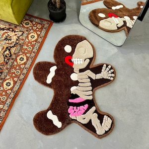 Gingerbread Tufted Rug - Etsy