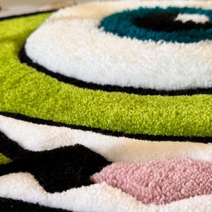 Monster Cartoon Character, Green Rug, 3D Cartoon Fluffy Rug, Cute 3D ...