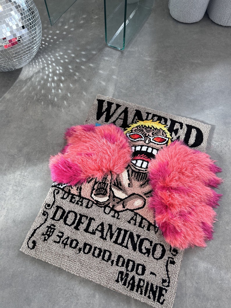 3D Anime Character Rug Popular Character Rug Non-slip Area - Etsy