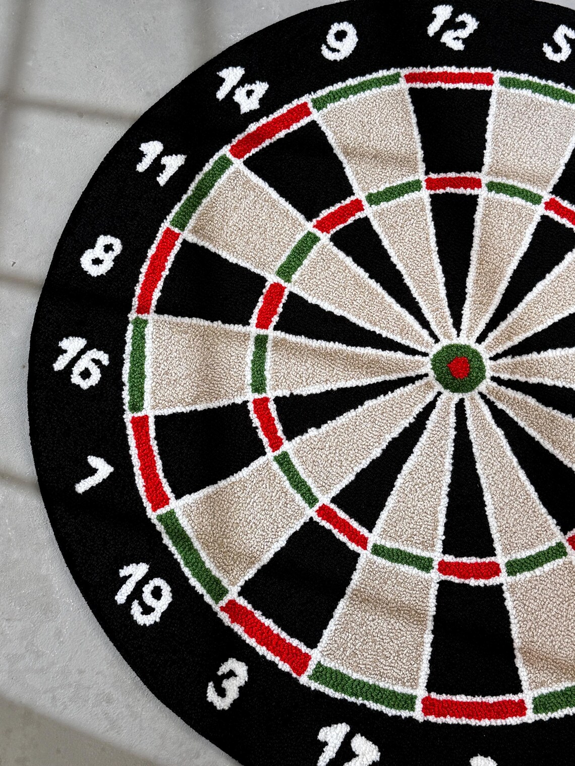 Dart Board Tufted Rug, Handmade Board Rug, Customized Rug, Game Room ...