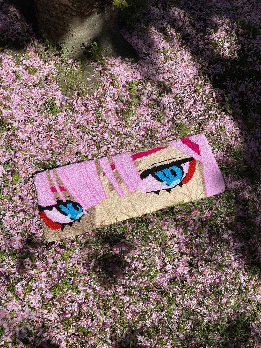 Anime Character Eyes Tufted Rug, Teenage Room Decor, Living Room Floor ...
