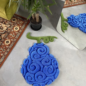 Devil Fruit 3D Rug, Handcrafted Devil Fruit, Devil Fruit 3D Fluffy Rug ...