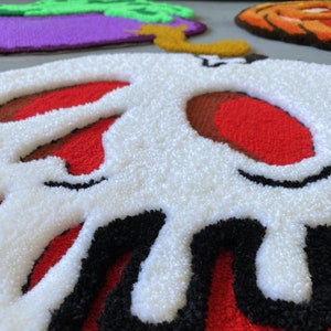 Handmade 3D Red Apple Rug, Non-slip Rug, Poisoned Apple Rug, Halloween ...