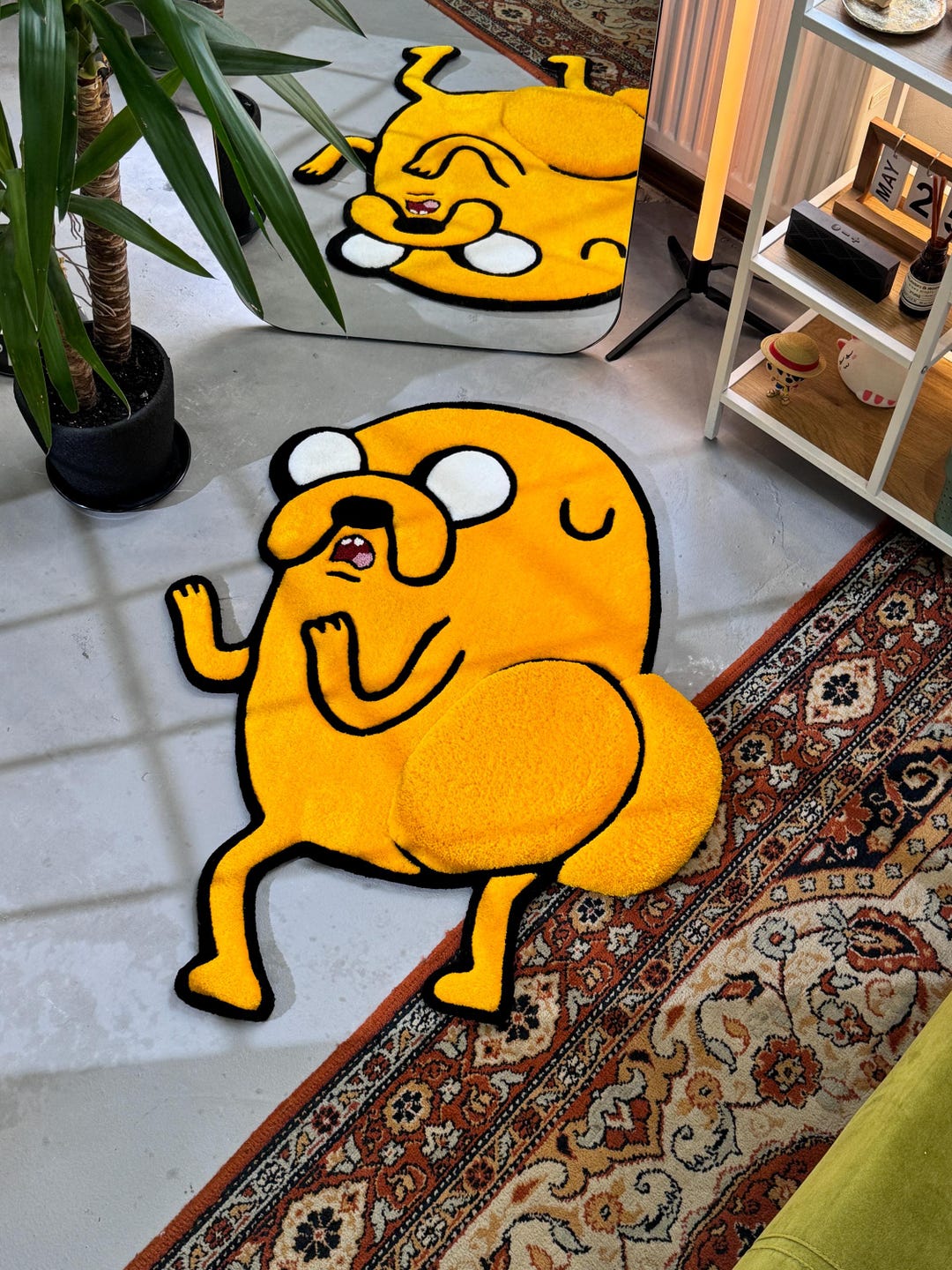 Fluffy Tufted Cartoon Rug, Funny Cartoon Dog Rug, Gift Idea, Plush Rug ...