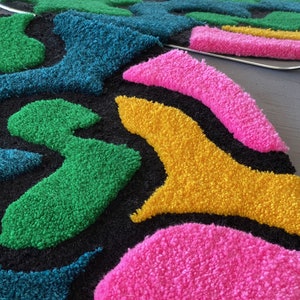 Tufted 3D Rug, Modern Funny Rug, Bedroom Rug, Aesthetic Rug, Cute Rug ...